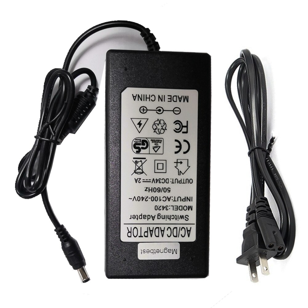 34V 2A Ac/Dc Adapter Oplader 5.5*2.5/2.1Mm Dc Plug... – Vicedeal