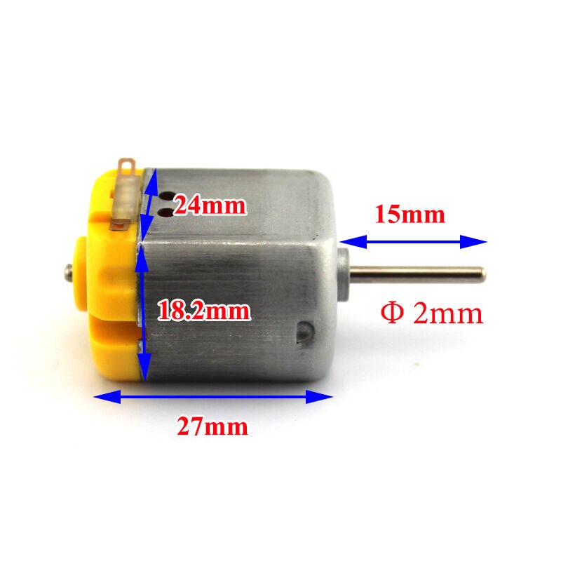 Small Round 260 Motor DC 3V 3.7V 5V 6V 10000RPM Hi... – Grandado