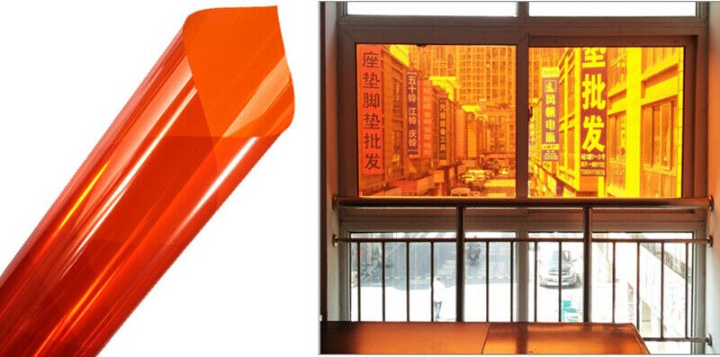 Orange Decorative Building Window Tint Film Glass ... – Vicedeal