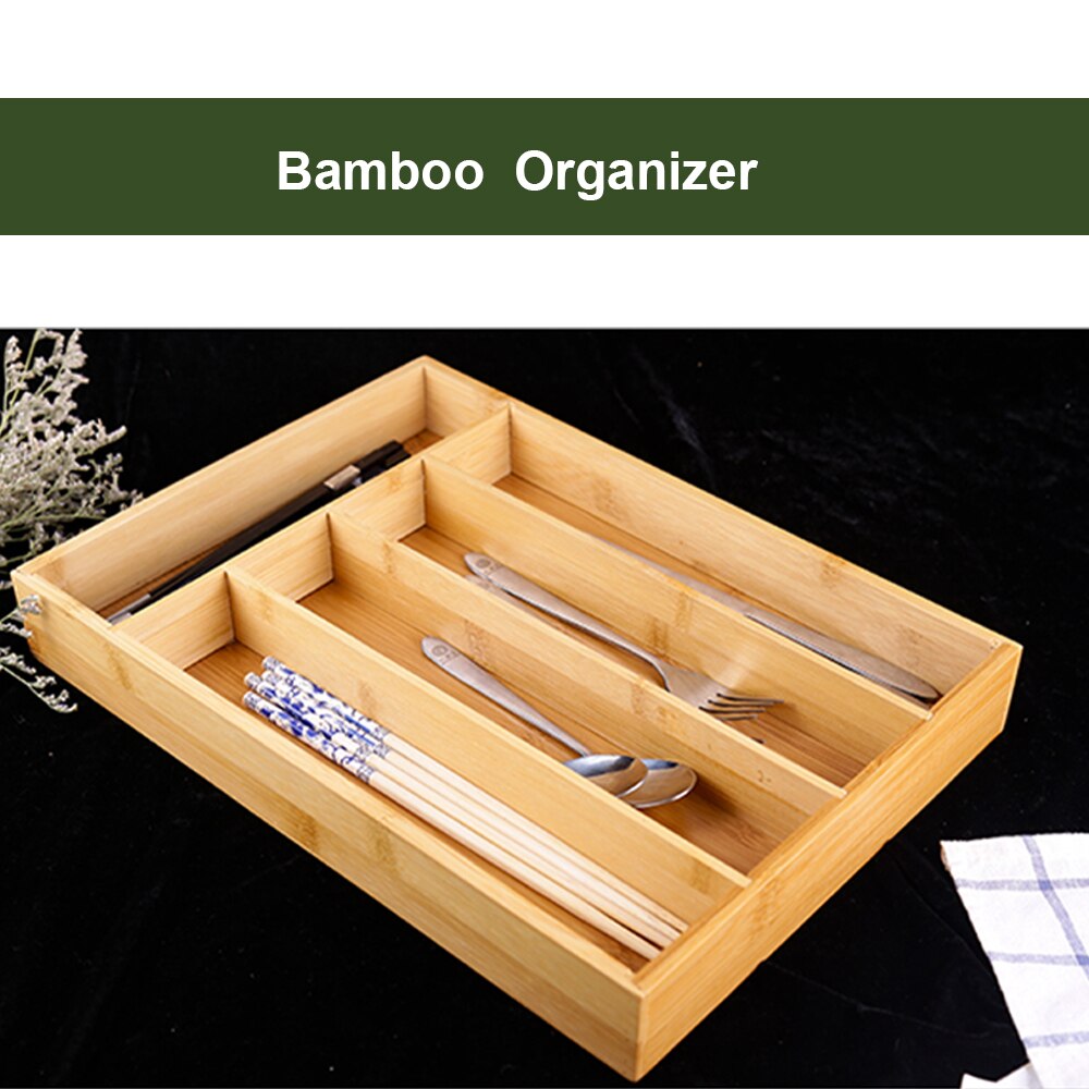 Bambus Küche Schublade Organizer Bambus Besteck Ve... – Vicedeal