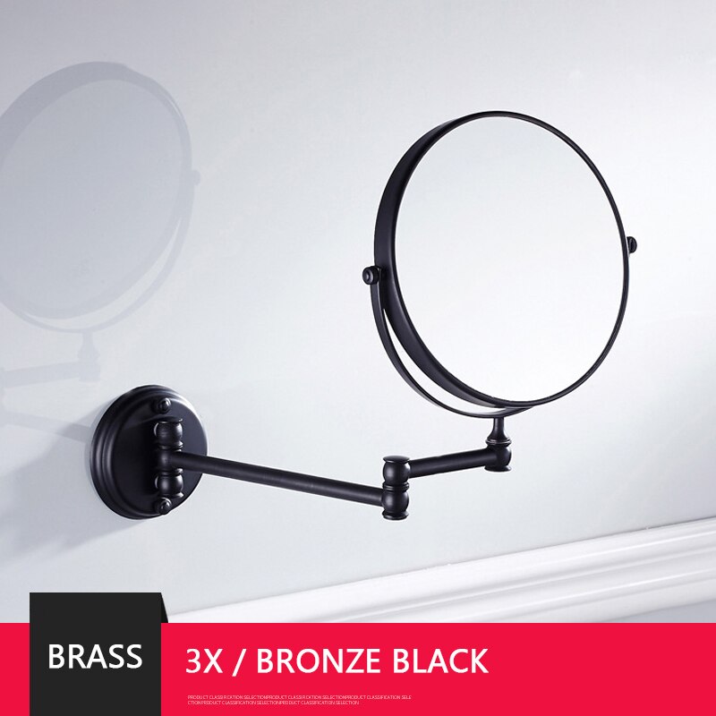 Makeup Mirror Bathroom Wall Mounted 3X Magnifying ... – Grandado