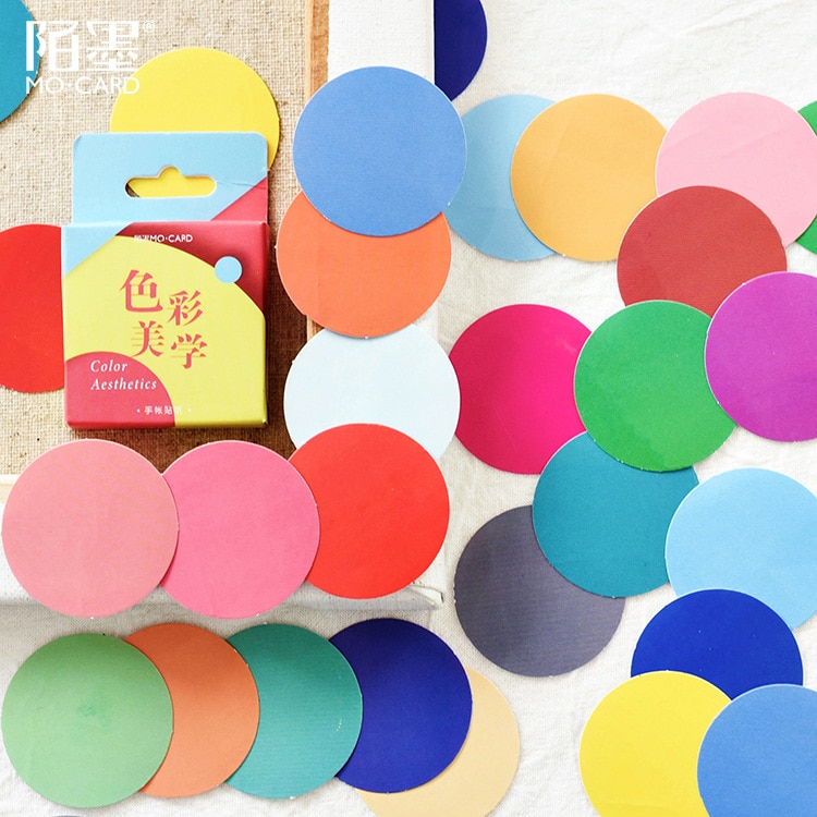 Color aesthetics Decoration Adhesive Stickers Diy ... – Vicedeal