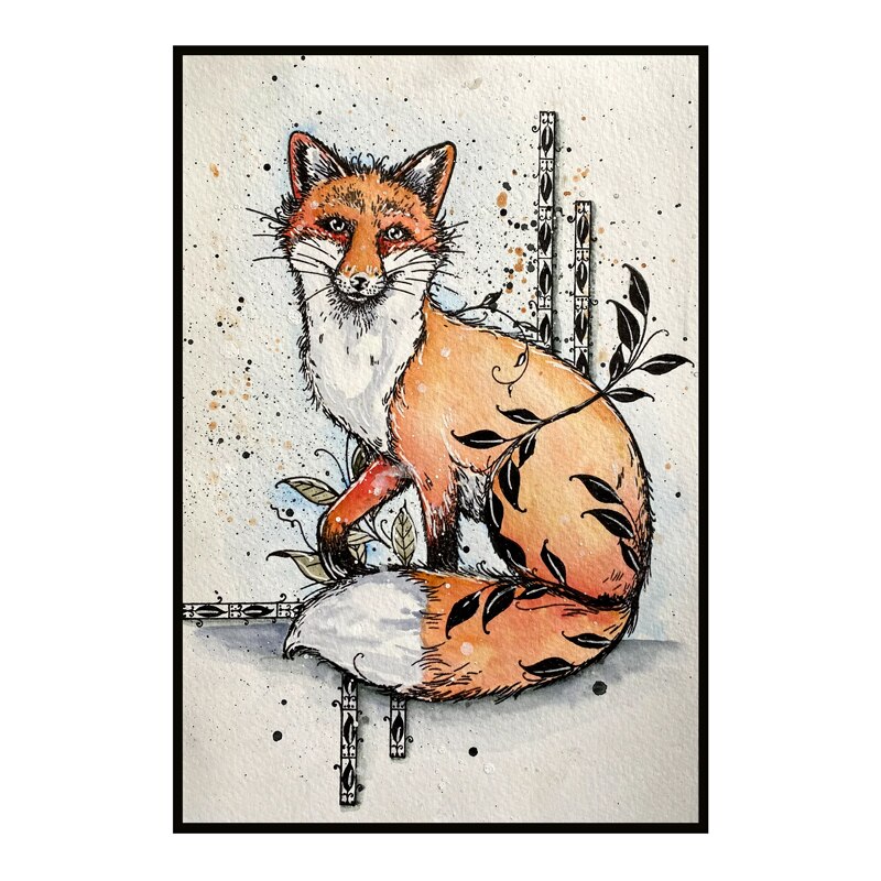 6x8 inch Foxtastic Clear Stamp Foxes Animals Trans... – Grandado