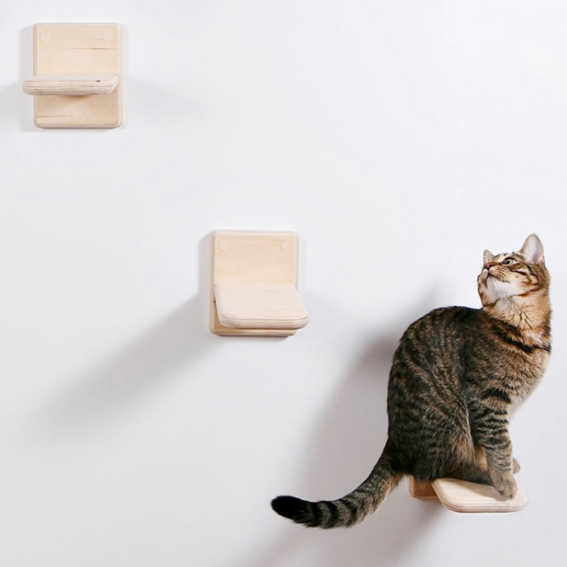 Safe Wall Mount Cat Climbing Shelf Kitten Ladder S... – Vicedeal