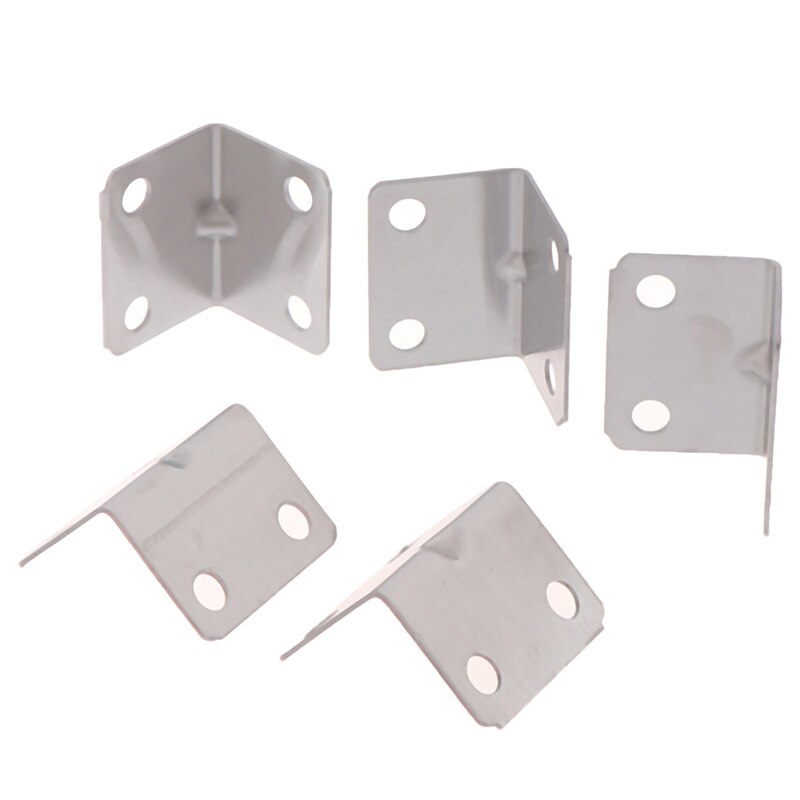 10Pcs Stainless Steel Corner Bracket Connectors Code Right Angle ...