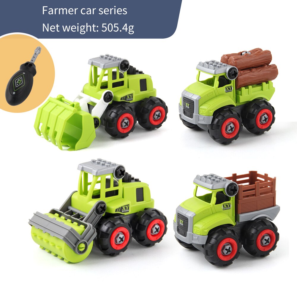 Mksafn 4pcs Construction Vehicle DIY Assembly Scre... – Grandado