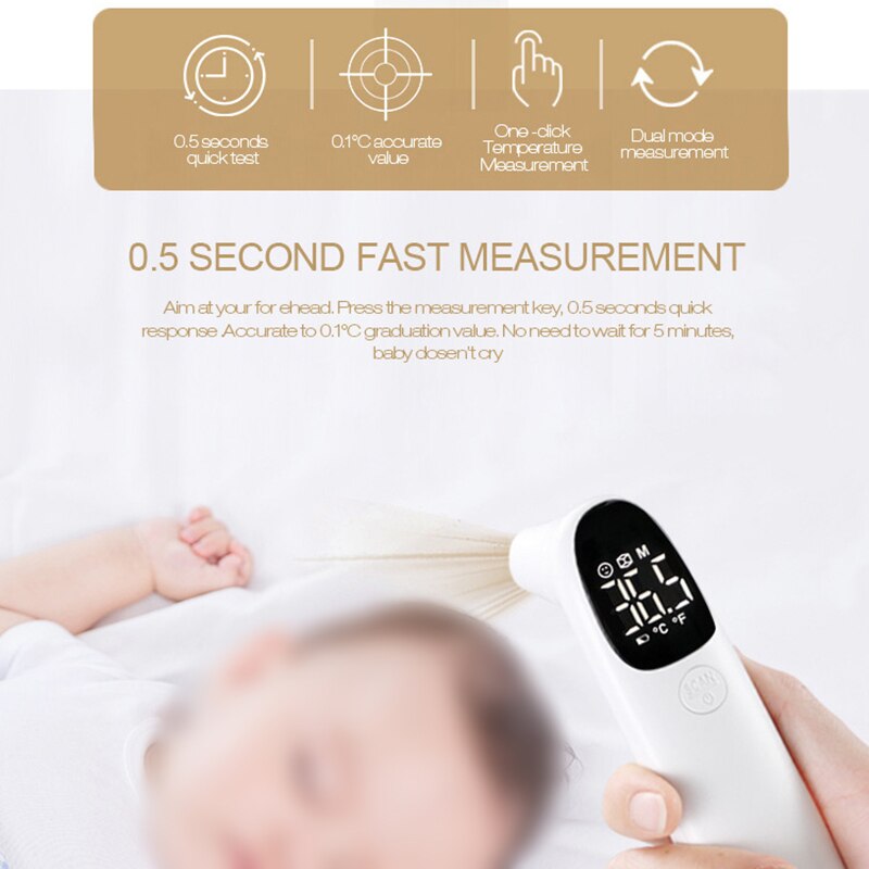 Digital Thermometer Forehead Ear Non-Contact Body ... – Grandado