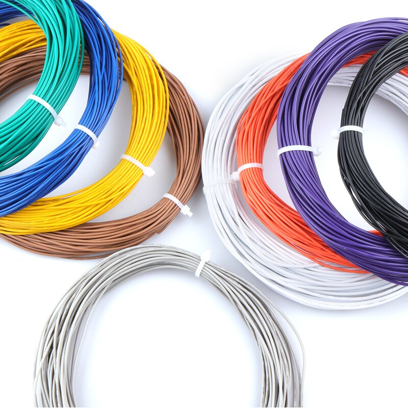 1 Set 50 Meter 26AWG Flexibele Draad PVC Kabel 26A... – Vicedeal