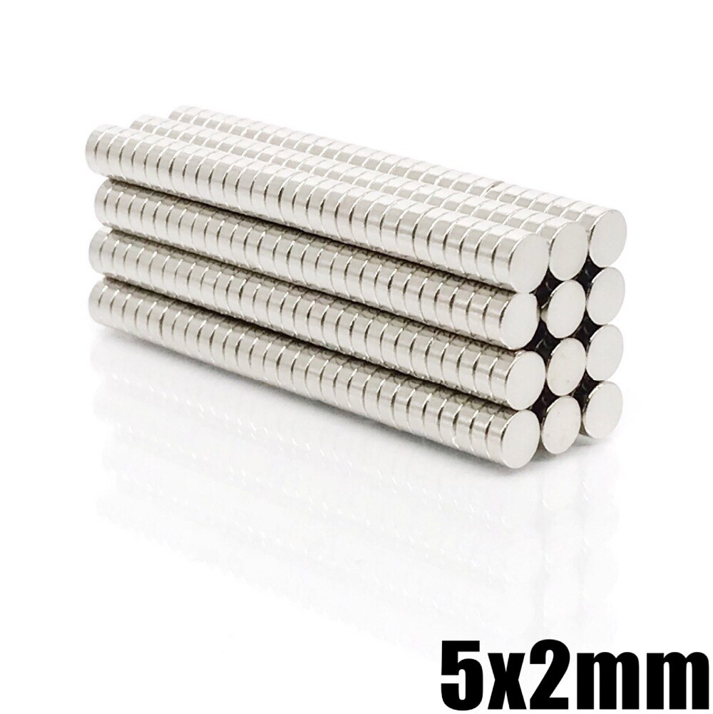Aimant surpuissant rond N35 5x2 en néodyme, disque... – Grandado