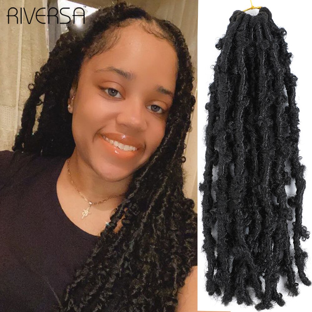 14 Inch 1-6 Packs Butterfly Crochet Locs Braids Ha... – Grandado