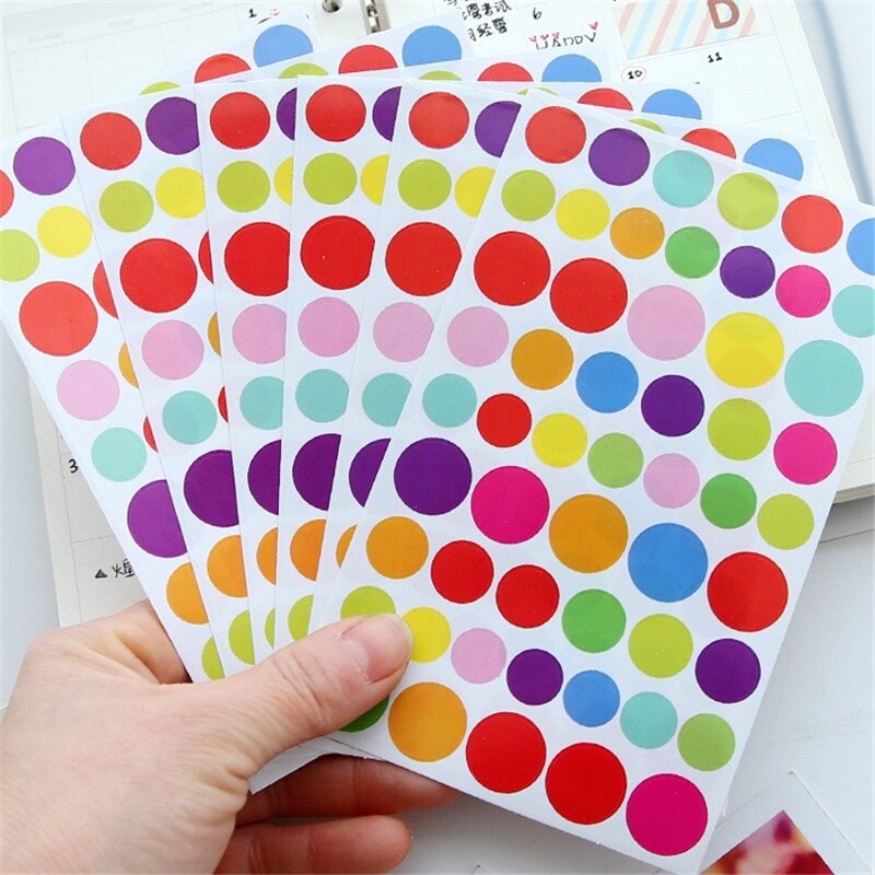 6pcs/lot Love Stickers Heart Cute Stars Dot Sticke... – Grandado