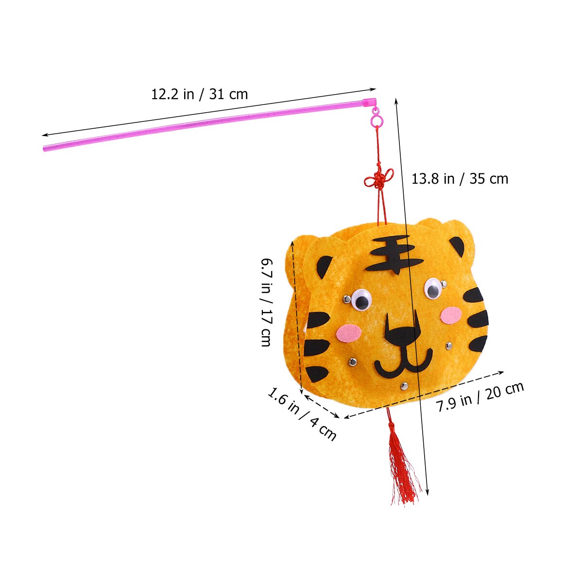 Kids Cartoon Lanterns DIY Handmade Chinese Zodiac ... – Vicedeal