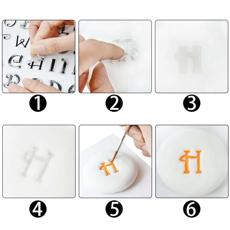 Alphabet Number Fondant Cake Stamp Silicone Clear ... – Grandado