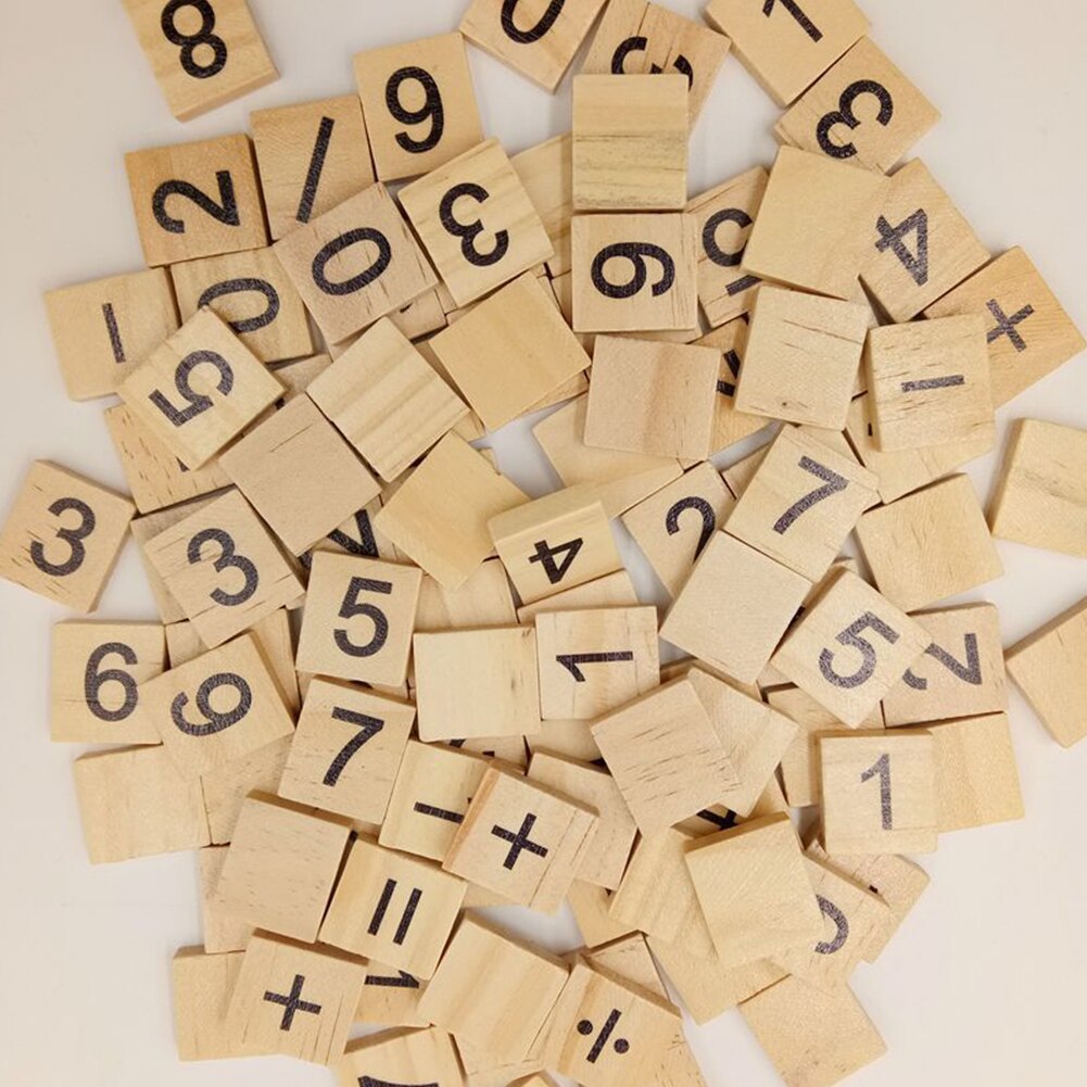 WOODEN TILES LETTERS NUMBERS FOR CRAFTS WOOD ALPHA... – Grandado