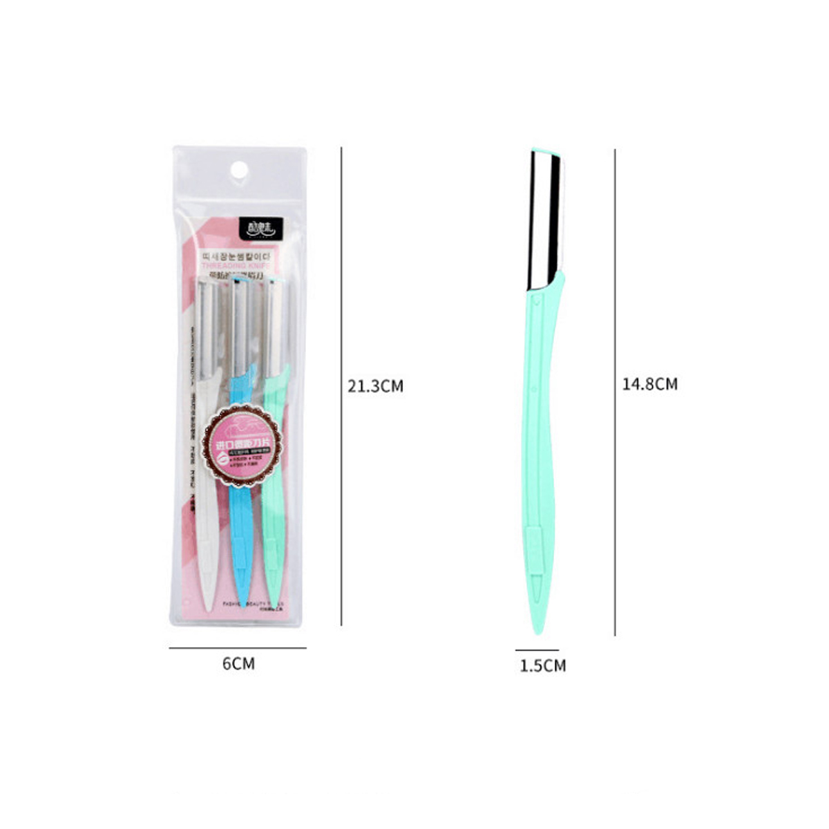 3pcs/set Eyebrow Trimmer Safe Mini Makeup Knife Bl... – Vicedeal