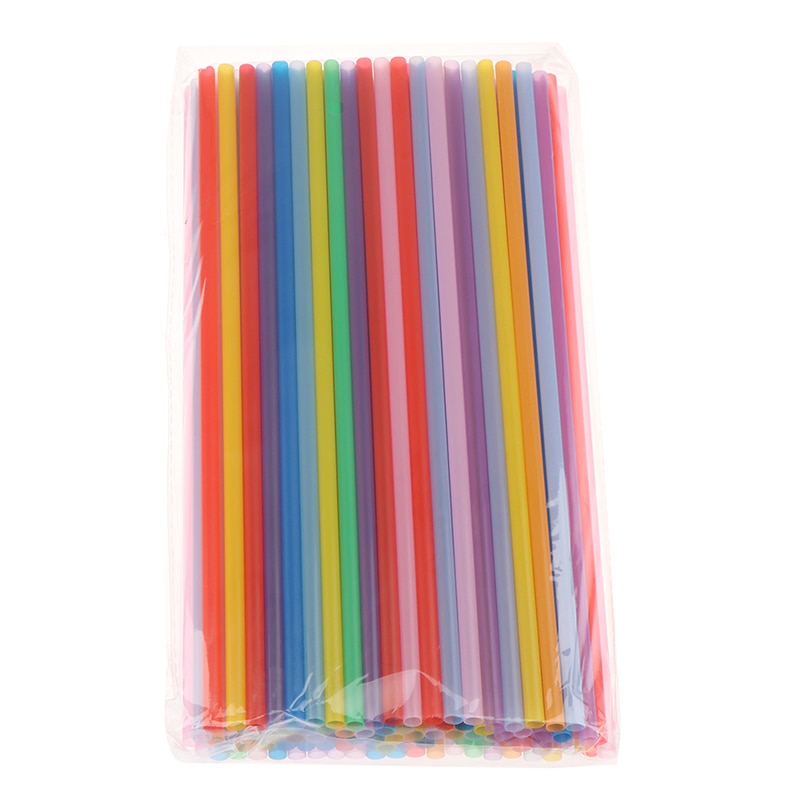 100 Stks/partij Kleurrijke Cocktail Rietjes Plasti... – Vicedeal