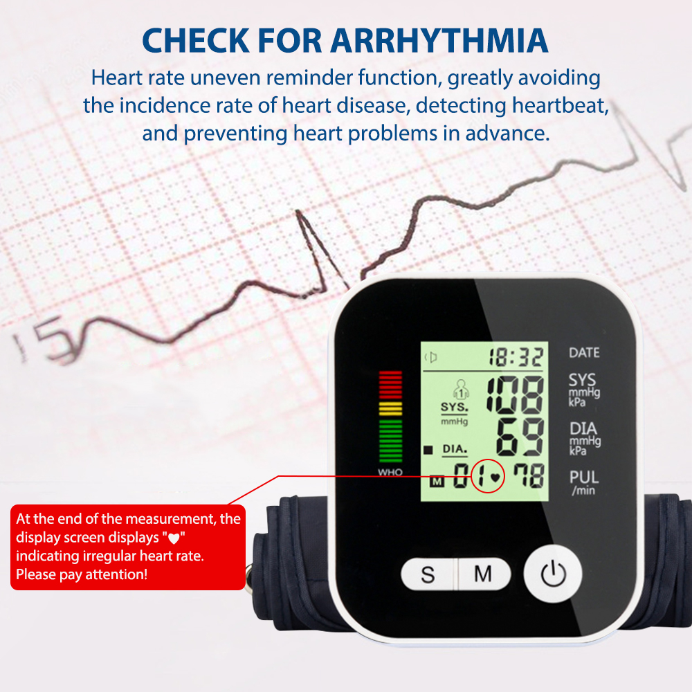 Health Arm Automatic Blood Pressure Monitor BP Sph... – Grandado