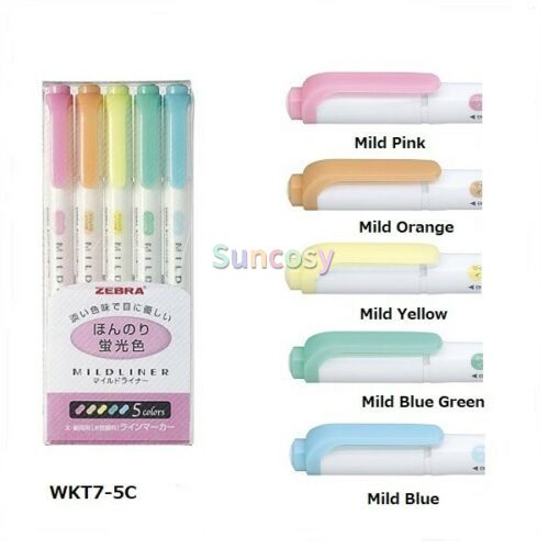 Original 25 Colors Zebra Mildliner Double-Sided Hi... – Grandado