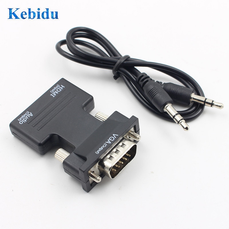 KEBIDU HDMI zu VGA/3,5mm Audio Jack Converter Adap... – Vicedeal