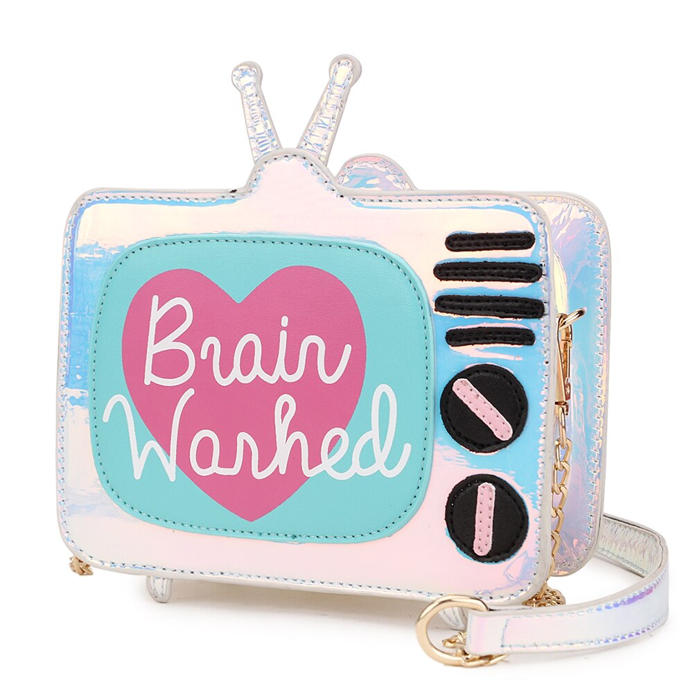 Cute TV Shaped Chain Shoulder Bag for Women Novelt... – Grandado