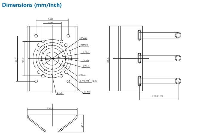 Dahua pfa 150 polet monteringsbeslag aluminium pæn... – Grandado