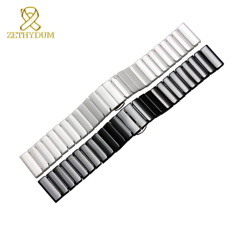 Ceramic watch strap 16mm bracelet watchband 20mm 2... – Grandado