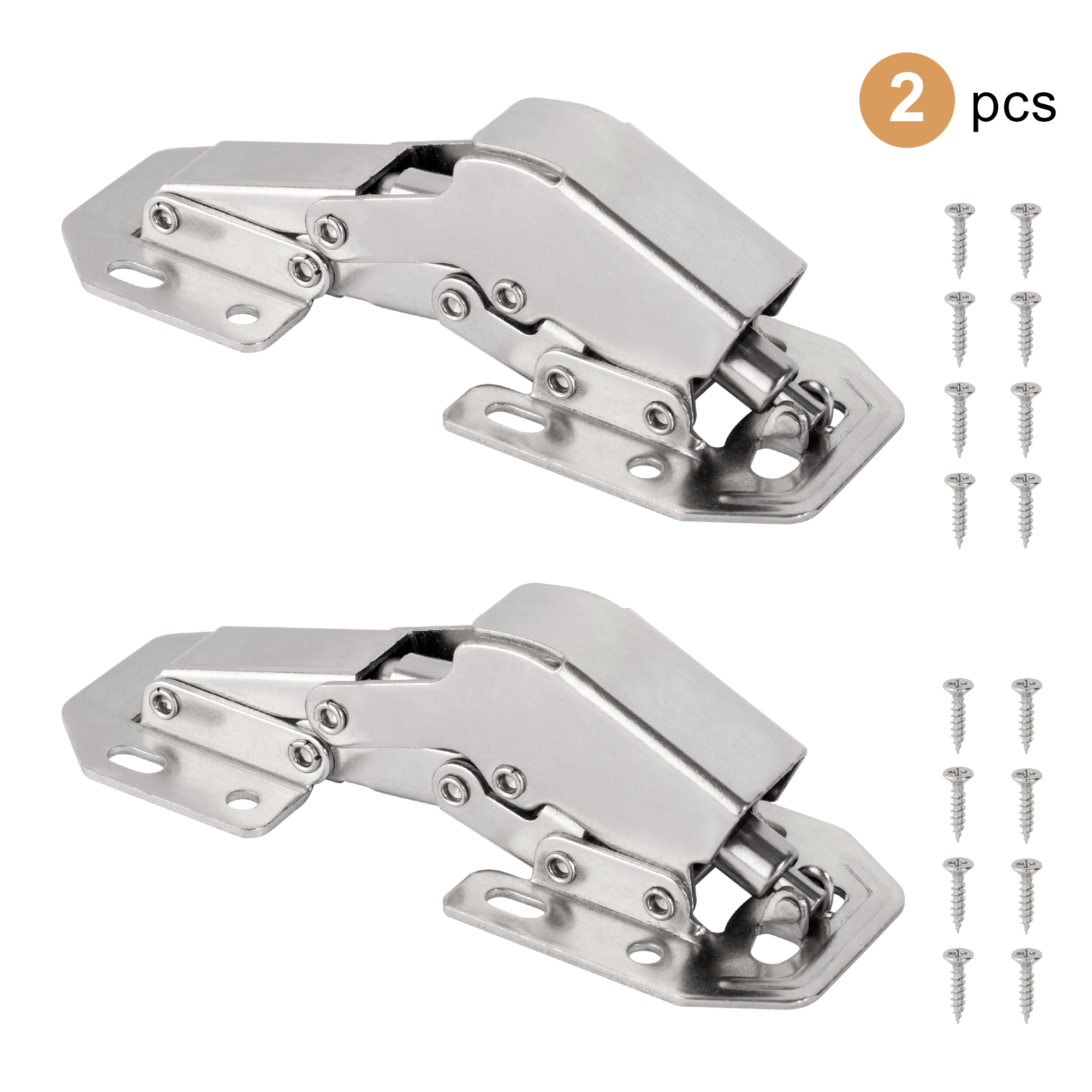 2PCS 90 Degree Steel Cabinet Hinges No-Drilling Ho... – Grandado