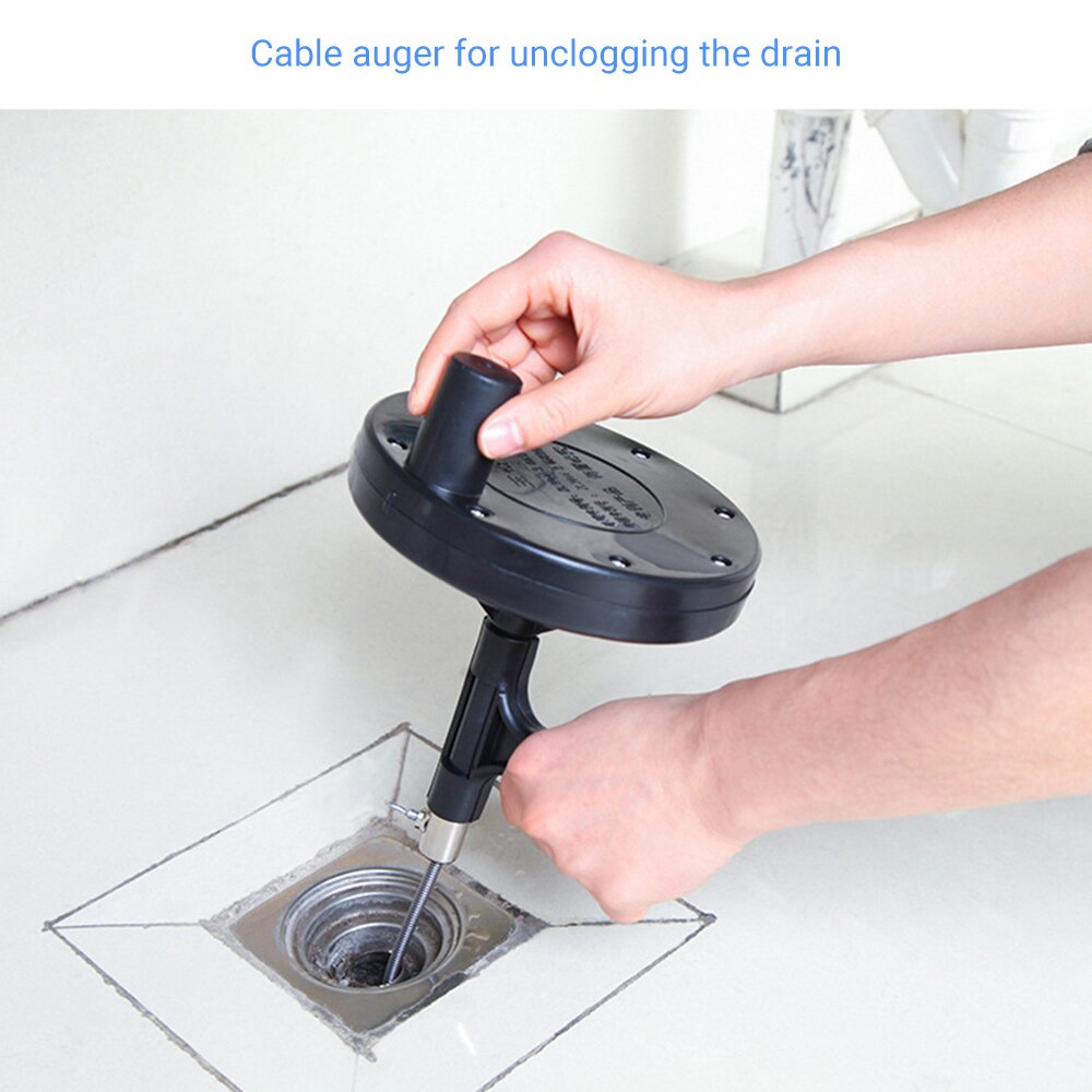 Cable Auger Plumber's Snake Flexible Steel Cab... – Vicedeal