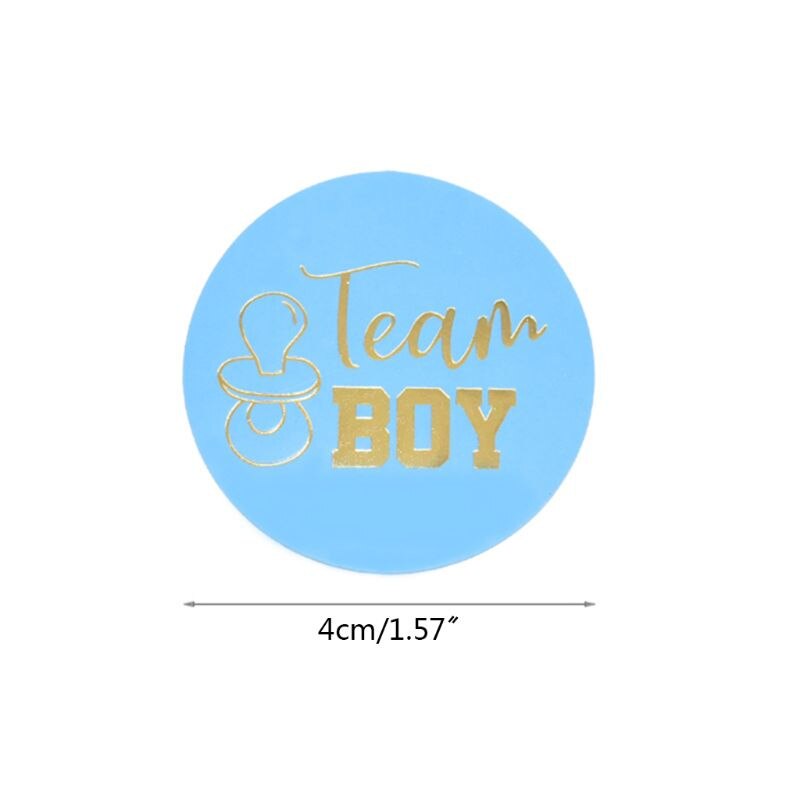 24Pcs Gender Reveal Stickers Team Boy Team Girl La... – Grandado