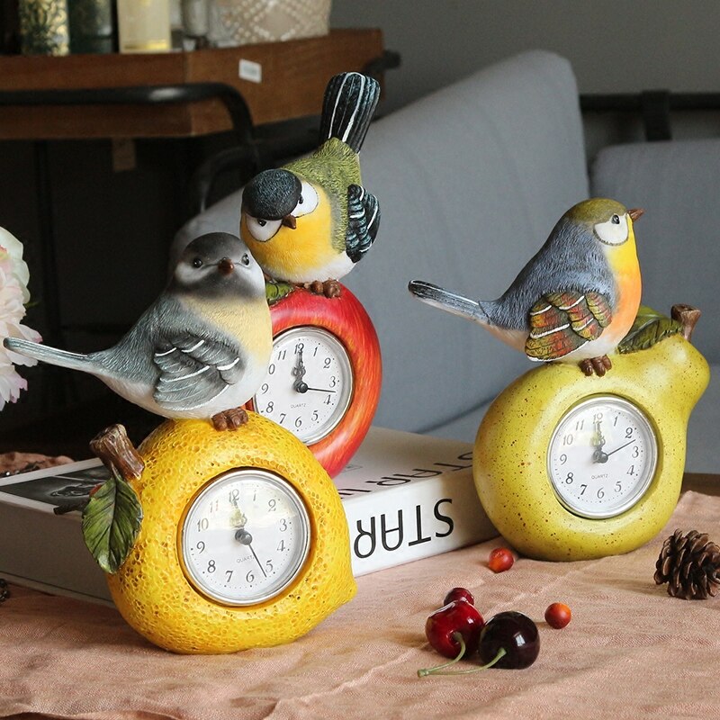Pastoral Retro apple fruit bird home decoration cl... – Grandado