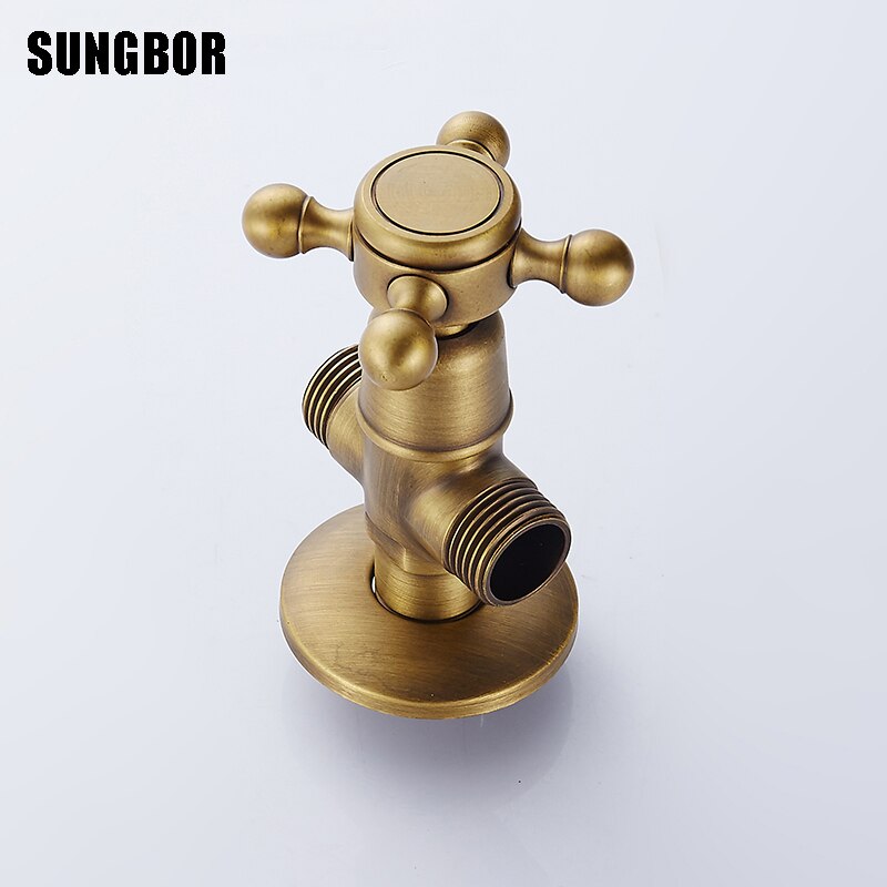 Antique Brass Bathroom Faucet Interface Triangle U... – Vicedeal