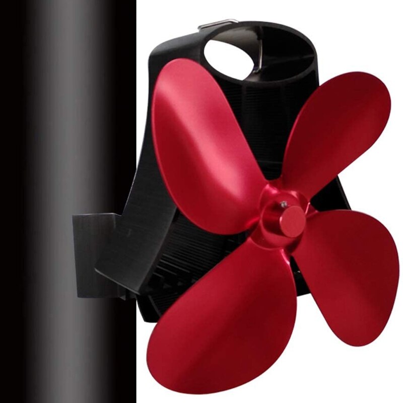 Wall Mounted Heat Self-Powered Fireplace Stove Fan... – Grandado