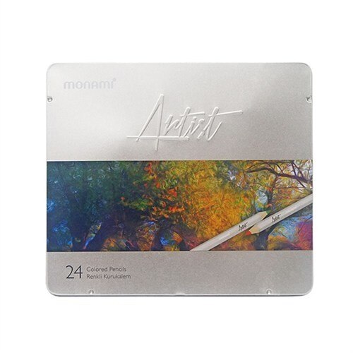 Monami Kunstenaar Droge Verf 24 Kleur (Metalen Doo... – Vicedeal