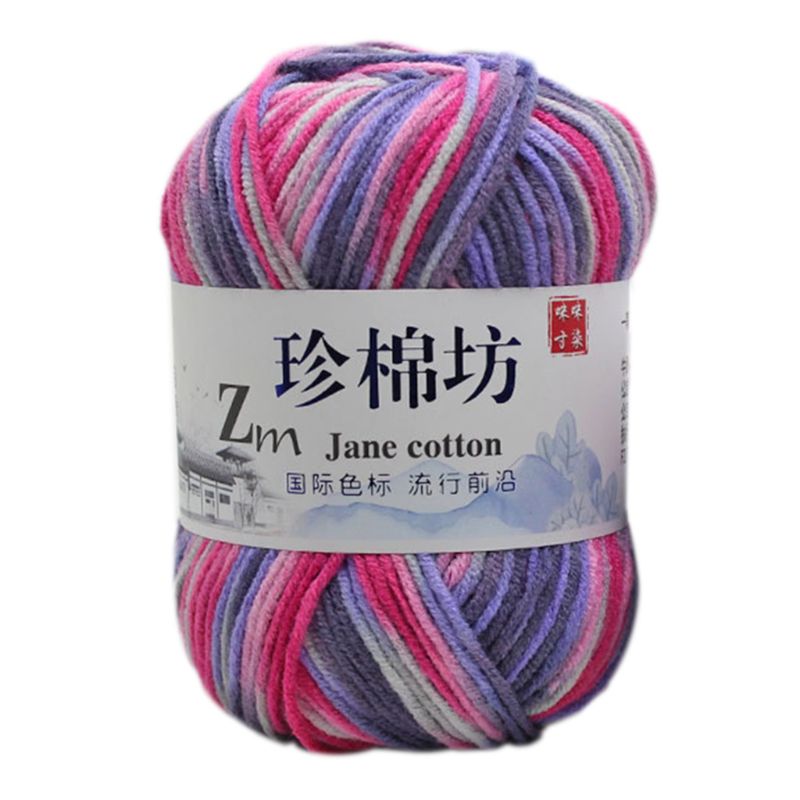 50g/Ball Milk Cotton Hand Knitting Yarn Tie Dyed O... – Vicedeal