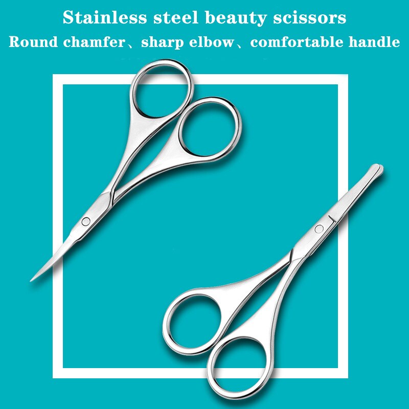 Stainless Steel Makeup Scissors Curved Scissors Ro... – Vicedeal