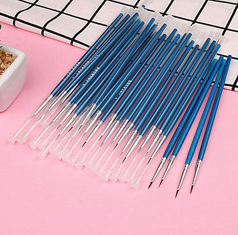 10Pcs/Set Fine Hand-painted Thin Hook Line Pen Blu... – Vicedeal