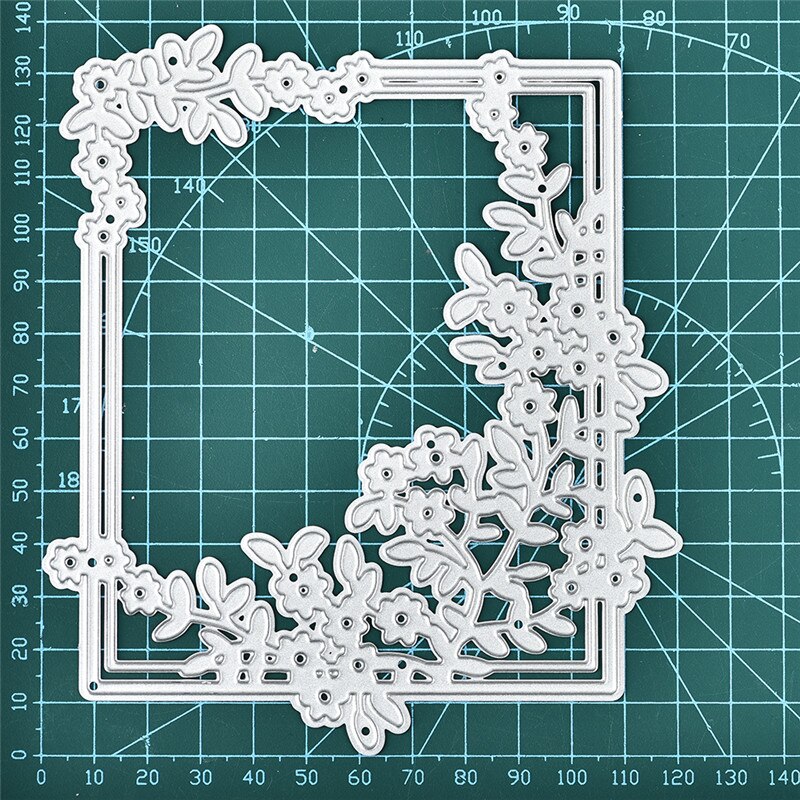 Kokorosa Flower Frame Dies Metal Cutting Dies for ... – Vicedeal