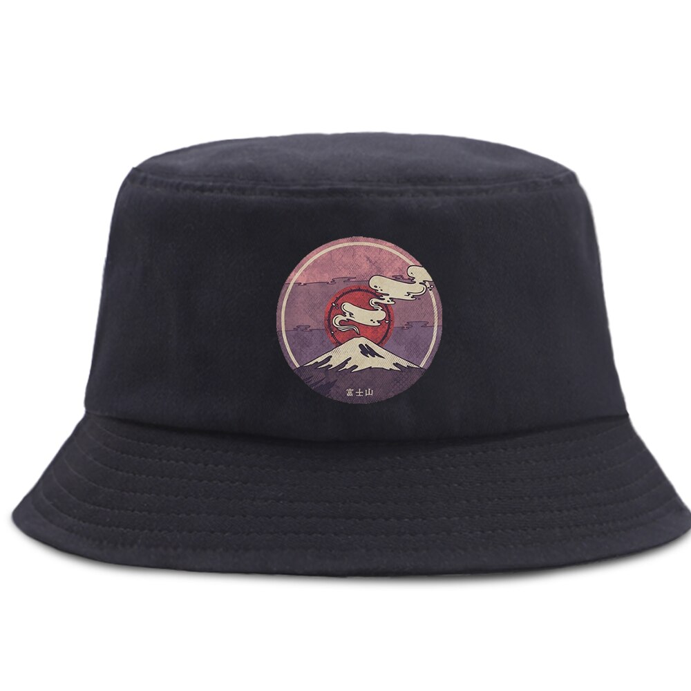 Mount Fuji Wide Brim Beach Sun Hat Round Top Sunsc... – Grandado