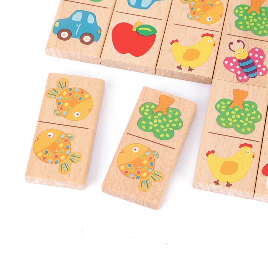 28Pcs/Set Animal Solitaire Puzzle Toy Kids Domino ... – Vicedeal