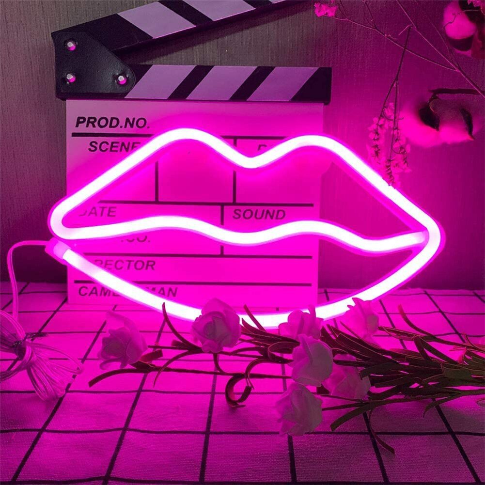 LED Neon Lips Shape Night Light Cloud Shape Lamps ... – Vicedeal