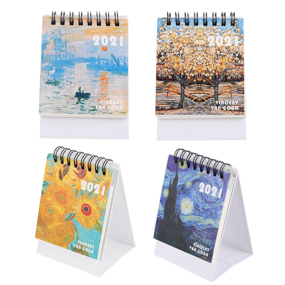 1 Set 2 Pcs Calendars Office Calendars Desk Calend... – Vicedeal