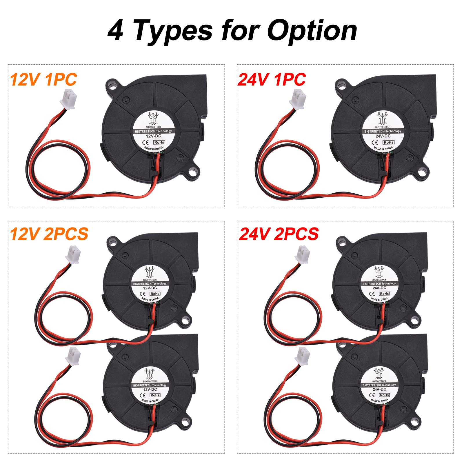 Bigtreetech 5015 Cooling Fan 50X50X15Mm 12V/24V Bo... – Vicedeal