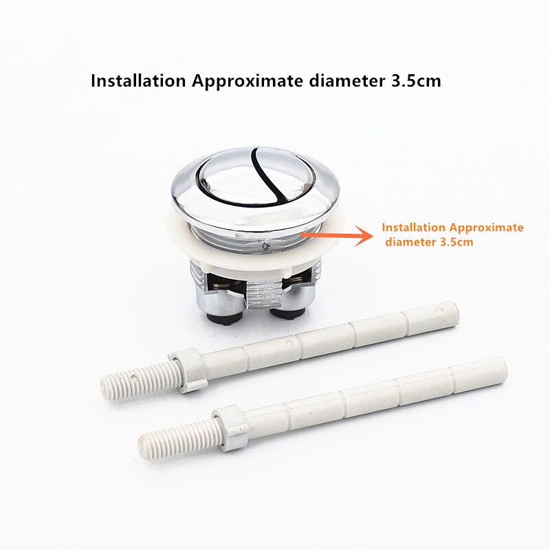 ABS Plastic Hand press Toilet push Button round sq... – Grandado