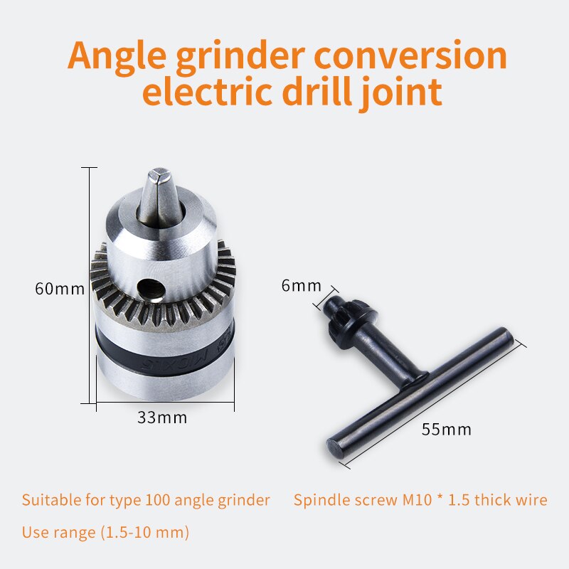 The Angle Grinder Refits The Electric Drill Chuck ... – Grandado