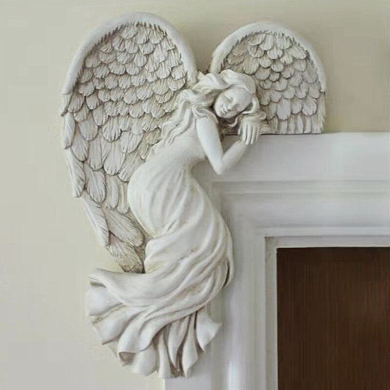 Nordic Right/Left Corner Angel Statue Sculpture Ho... – Vicedeal