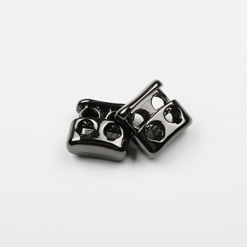 Alloy Cuboid 2 Holes Press Locker Cord Stopper Rop... – Grandado