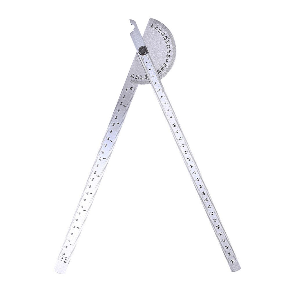 Stainless Steel 180 Degree Protractor Angle Finder... – Vicedeal