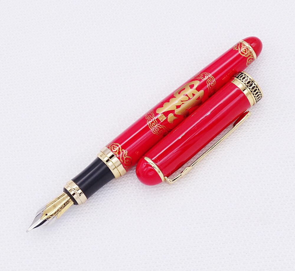 Duke D2 Classic Fountain Pen Chinese "Fu" Pattern ... – Vicedeal