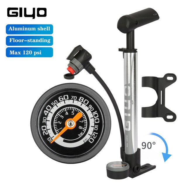Giyo 120/140psi Mini Floor Standing Bicycle Pump P... – Vicedeal