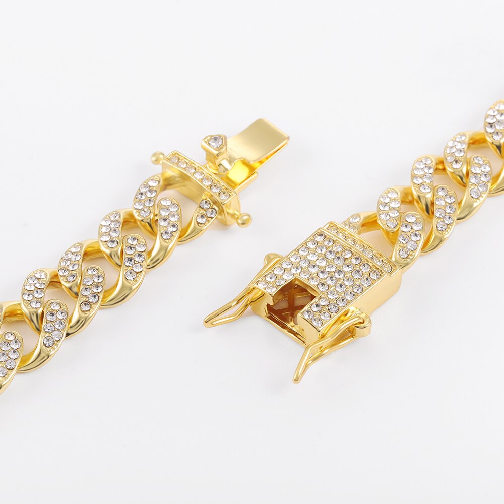 Hip Hop AAA Bling Miami Cuban Chain Iced Out Men&... – Vicedeal